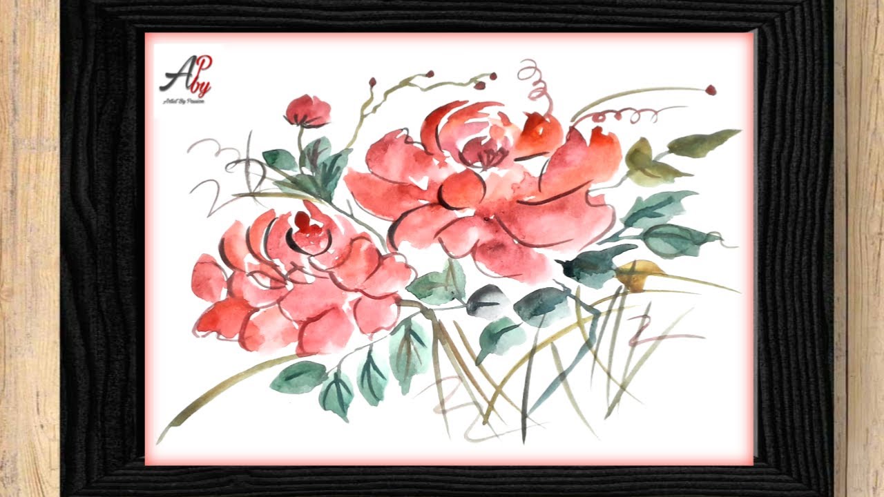 Watercolor Painting Tips To Take Your Painting Level Up ! EASY Flowers ...