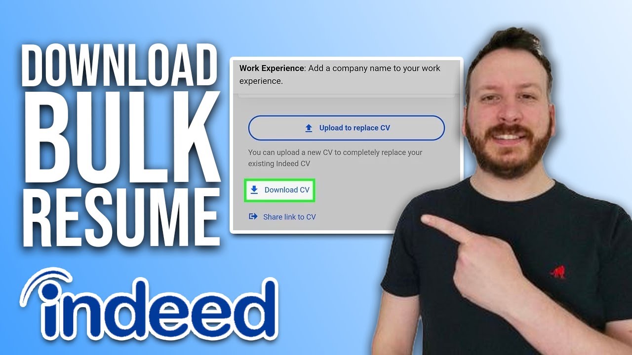 How To Download Bulk Resume From Indeed - YouTube