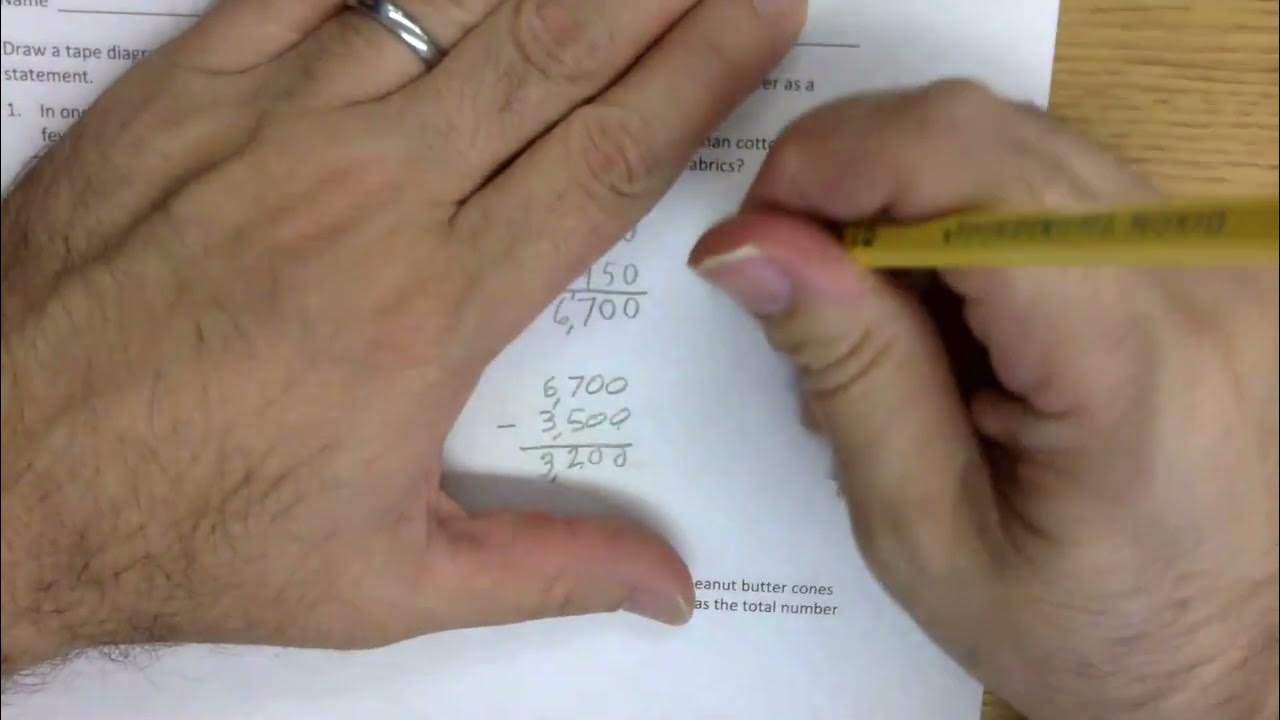 Grade 4 Module 1 Lesson 18 Problem Set - YouTube