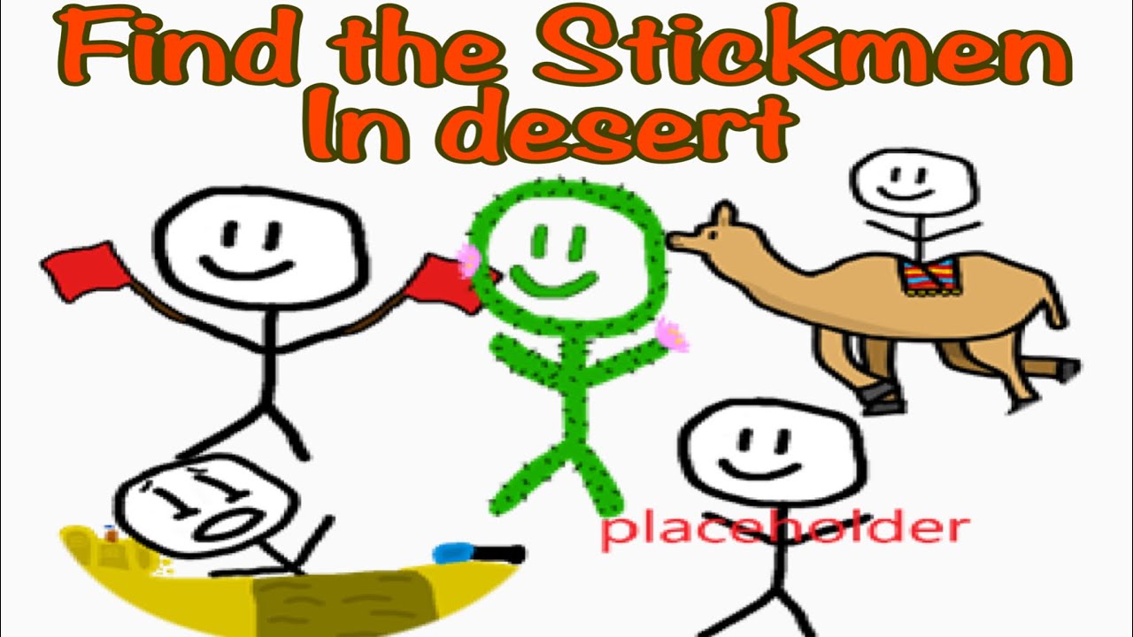 How to find the stickmen in desert 🏜 in find the stickmen - YouTube