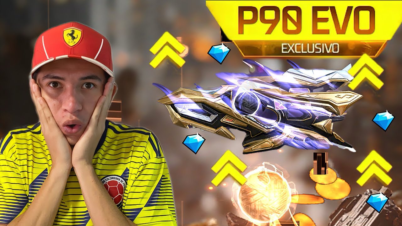 CONSIGO LA NUEVA P90 EVOLUTIVA en FREE FIRE LA MEJOR ARMA DEL JUEGO ...