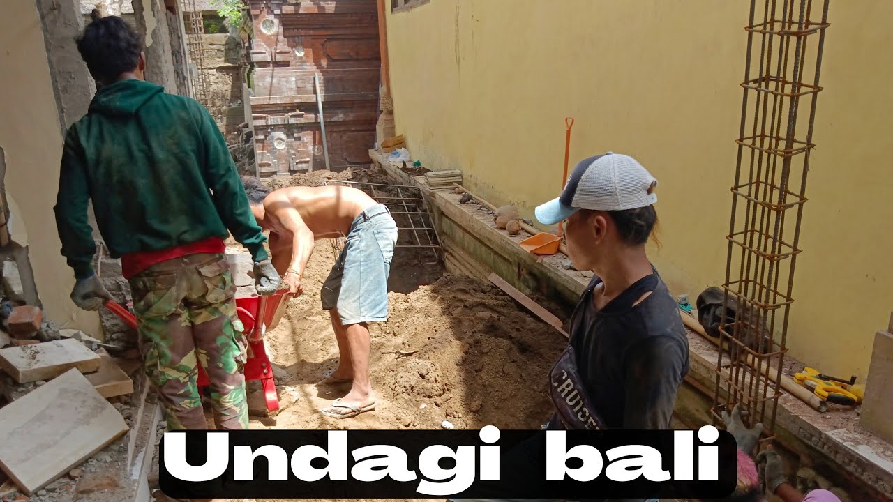 Proses pengerjaan rumah adat bali kombinasi lantai dua dan bale bali ...