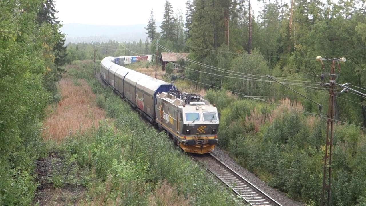 CargoNet Arctic Rail Express Selsjön 30Aug18 - YouTube