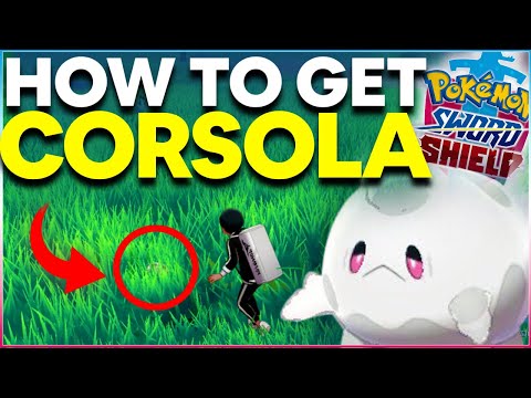 How To Get Corsola and EVOLVE it in Pokemon Sword and Shield | Galarian Form Corsola Guide