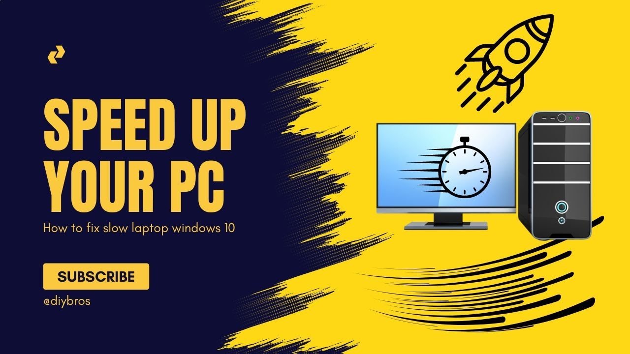 How to fix slow laptop windows 10 | Speed Up Your PC | DIY Bro's ...