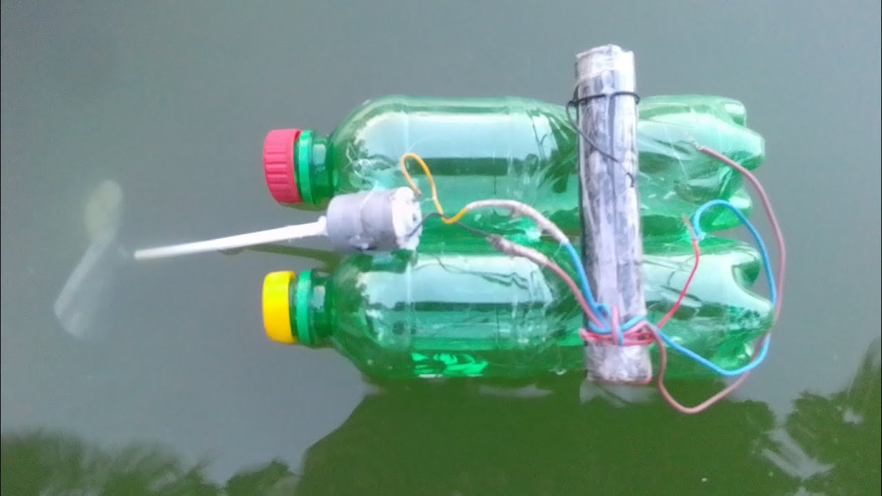 How to make sello machine boat@Science project@how to water super ...