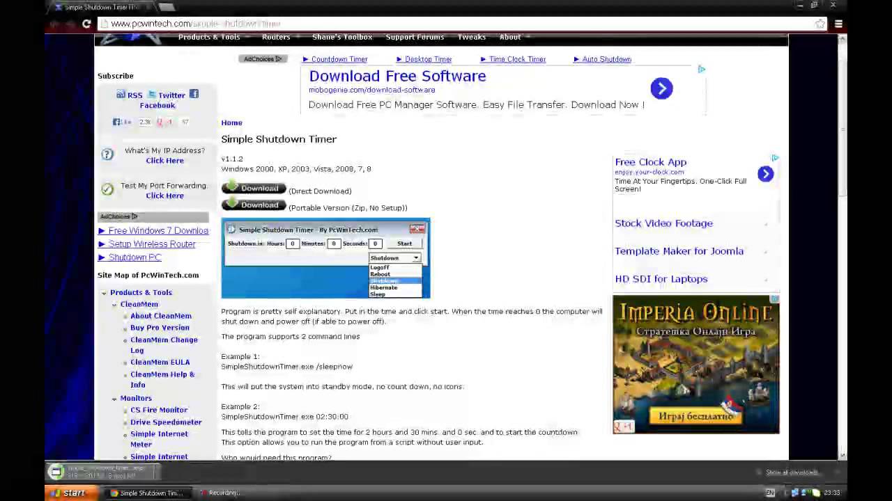 PROGRAM ZA GASENJE RACUNARA - YouTube