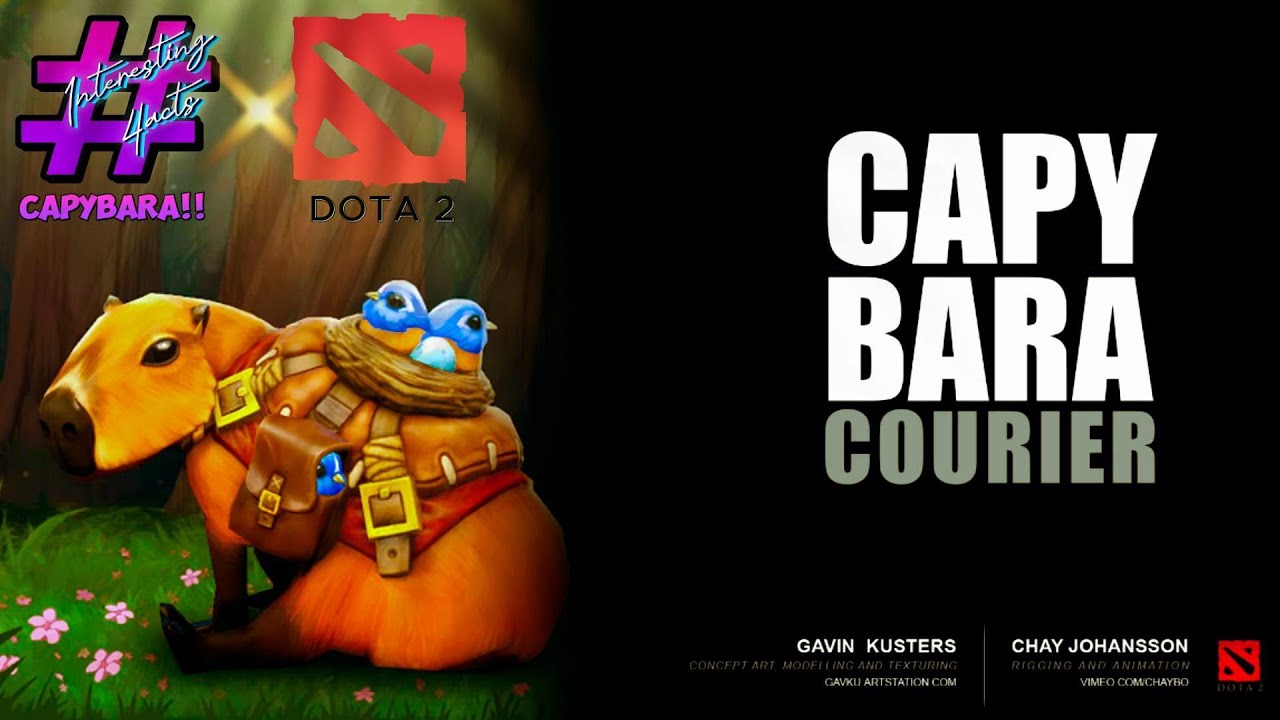 Capybara Courier Dota 2 - YouTube