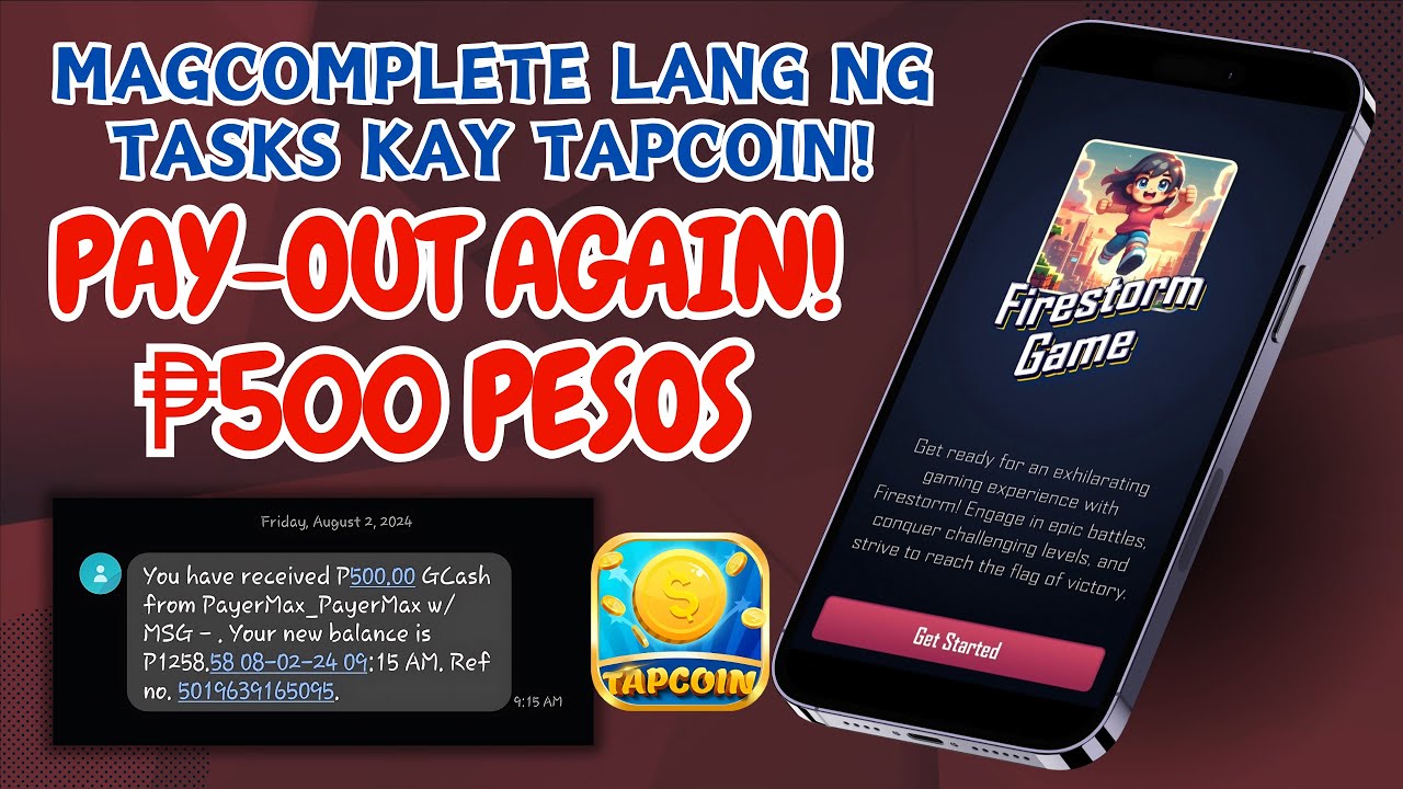 ₱500 Pesos Gcash Payout! Tapcoin lang Sakalam! Wag na Magpatumpik ...