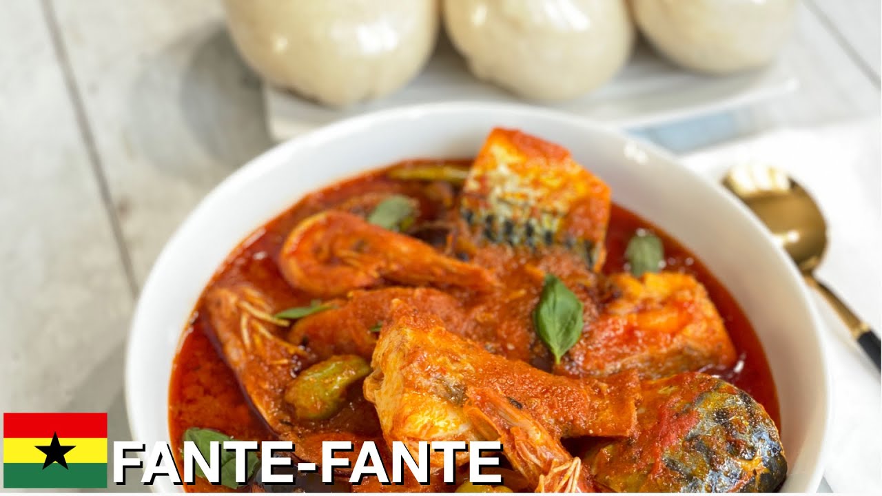 FANTE-FANTE RECIPE || FANTE FANTE STEW aka Fisherman's Stew || BEE ...