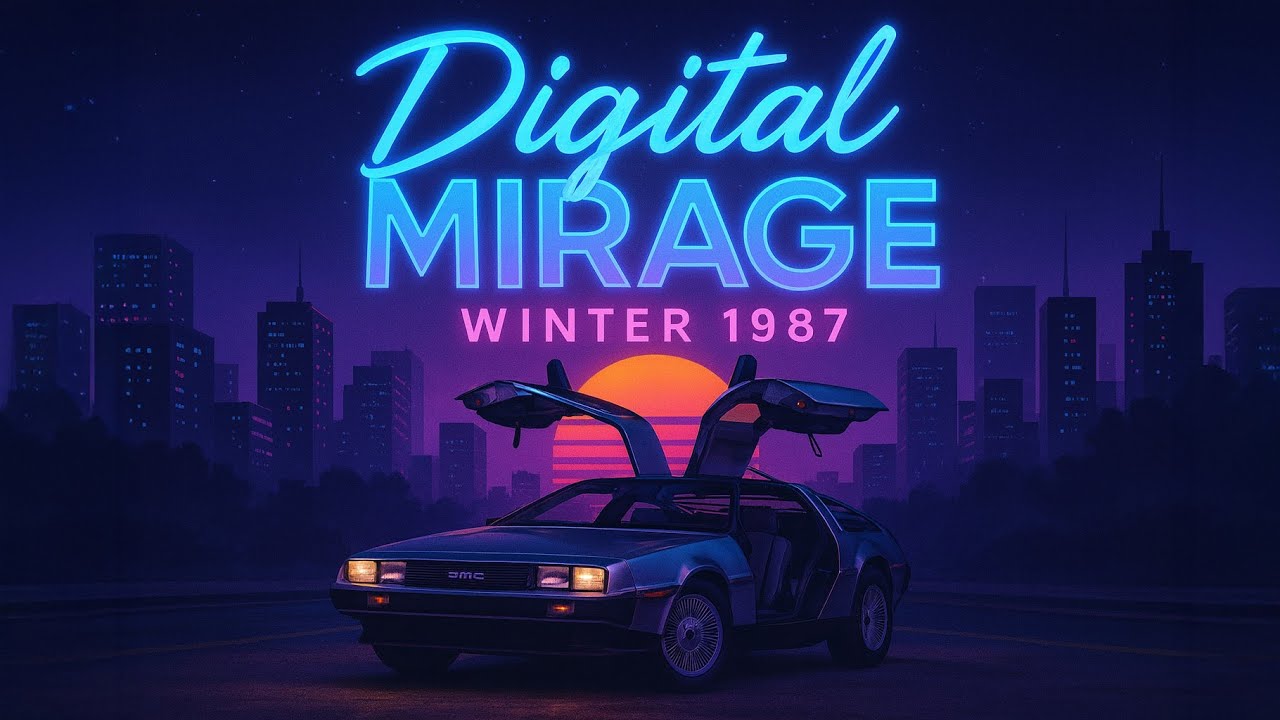 Digital Mirage 🌌 Ambience & Retrowave Music for Focus, Running, Study ...