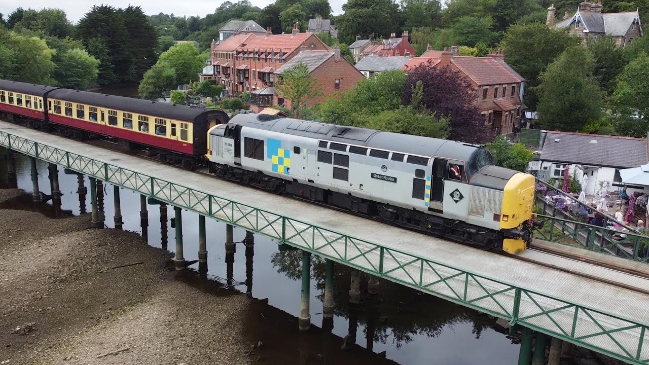 37 688 Great Rocks 2nd ever run to Whitby seen here at Ruswarp #railway ...