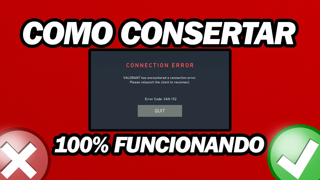 Como Corrigir O Código De Erro Valorant VAN 152 | Passo a Passo - YouTube