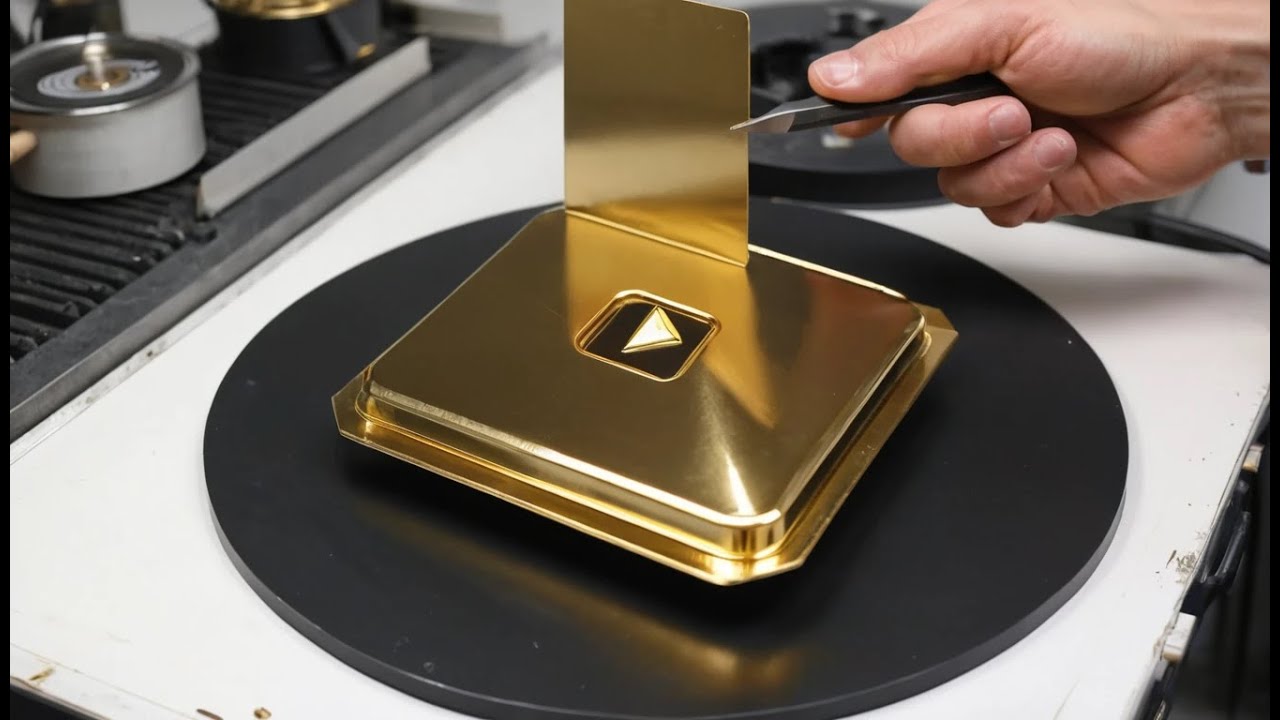 How YouTube Play Buttons Are Made: Inside the Play Button Factory ...