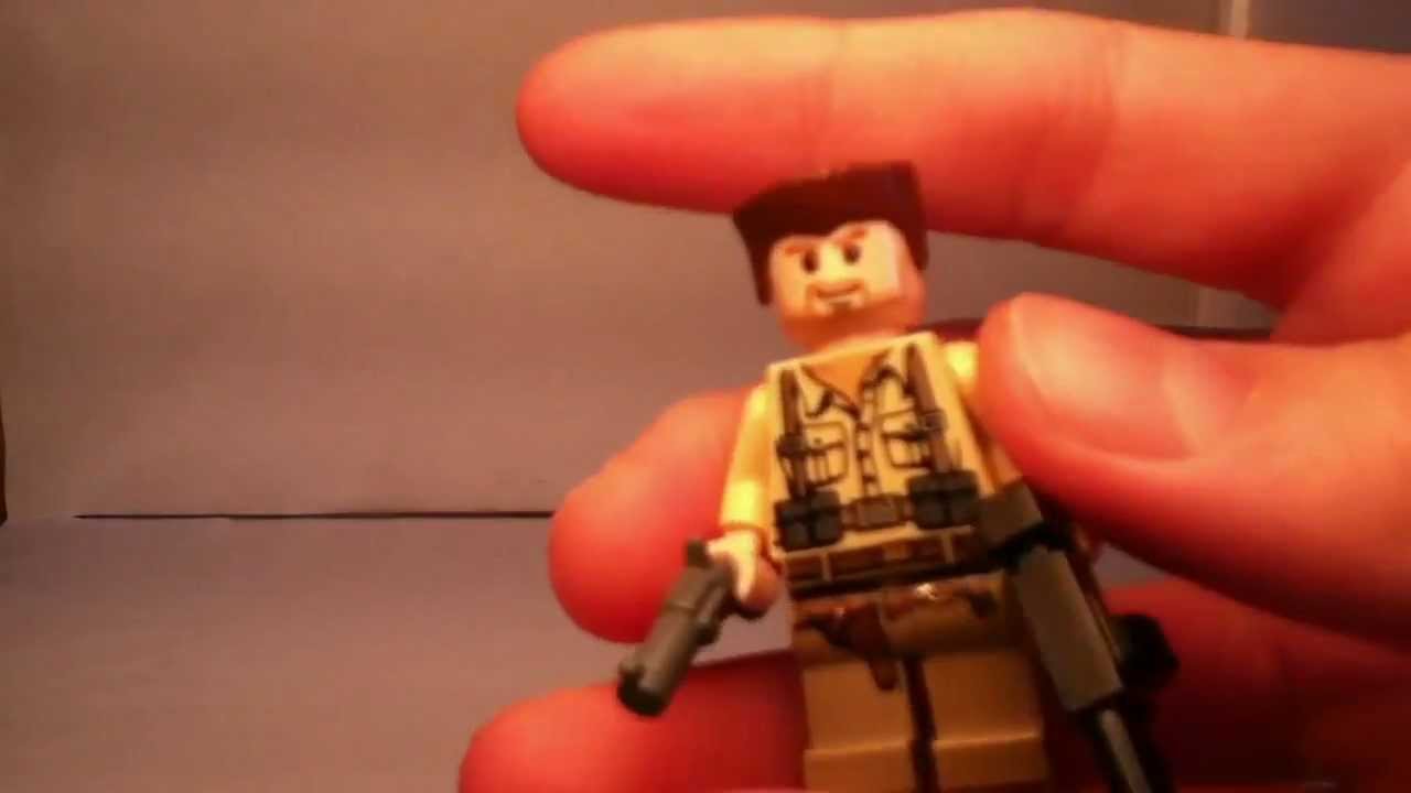 Custom Lego Minifigure - Uncharted 3 Drake - YouTube