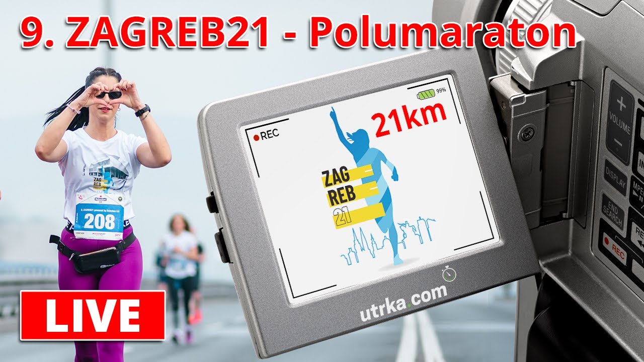 LIVE stream utrke - 9. ZAGREB21 – Polumaraton - YouTube