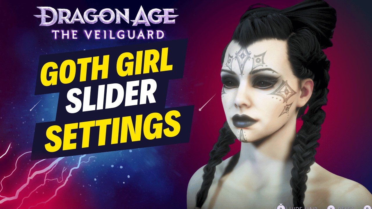 Dragon Age: The Veilguard HOW TO Make the BEST GOTH GIRL (SETTINGS ...