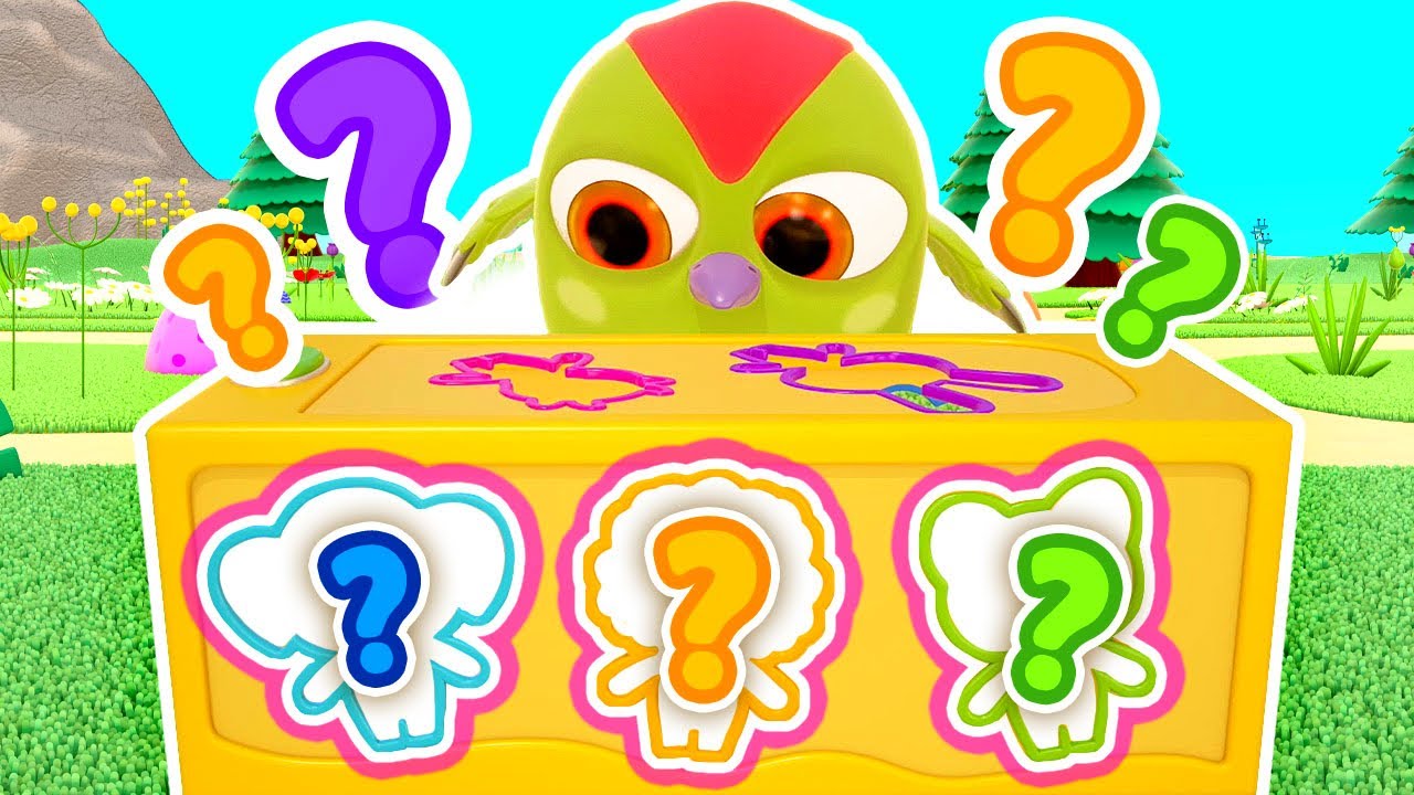 A sorter game with toy animals for kids. New compilation of baby ...