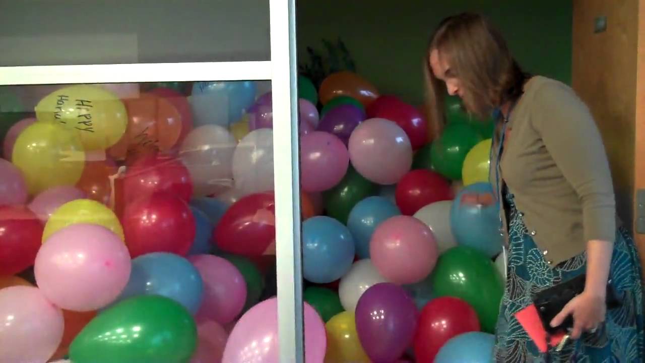 Surprise Bday Balloons - YouTube