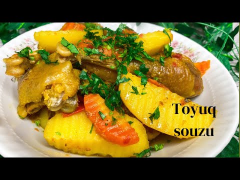 Toyuq ətindən souz\\ Çox dadlı toyuq souzu \\ Toyuq souzunun hazırlanması\\ Asan toyuq yeməyi