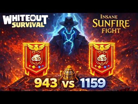 INSANE Sunfire Castle LIVE 🔥 | 943 vs 1159 | Whiteout Survival - YouTube