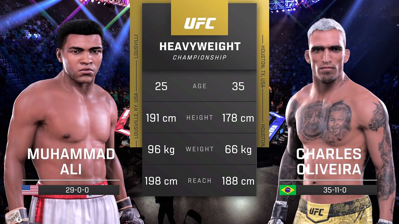 Muhammad Ali vs Charles Oliveira Full Fight - UFC 5 Fight Night - YouTube