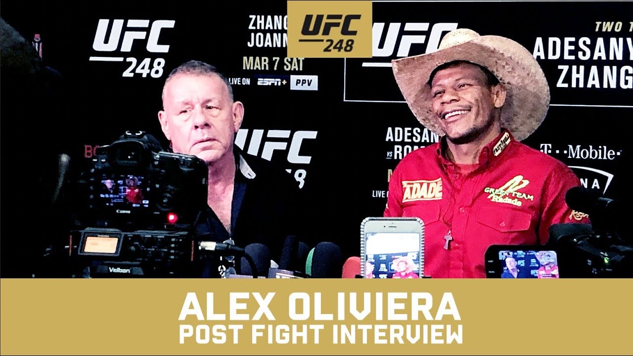 ALEX OLIVEIRA POST FIGHT INTERVIEW UFC 248 - YouTube