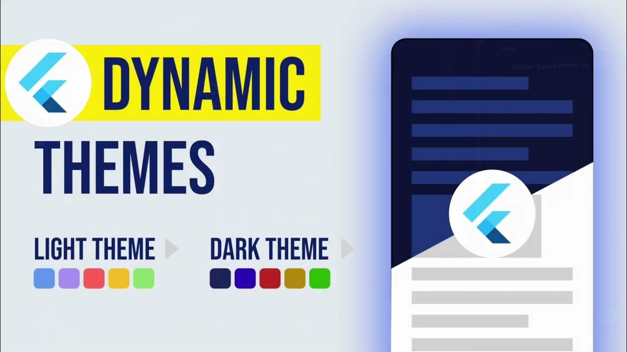 Dynamic Theme switching in Flutter | Theming Explained | Light and Dark modes in Flutter app ...