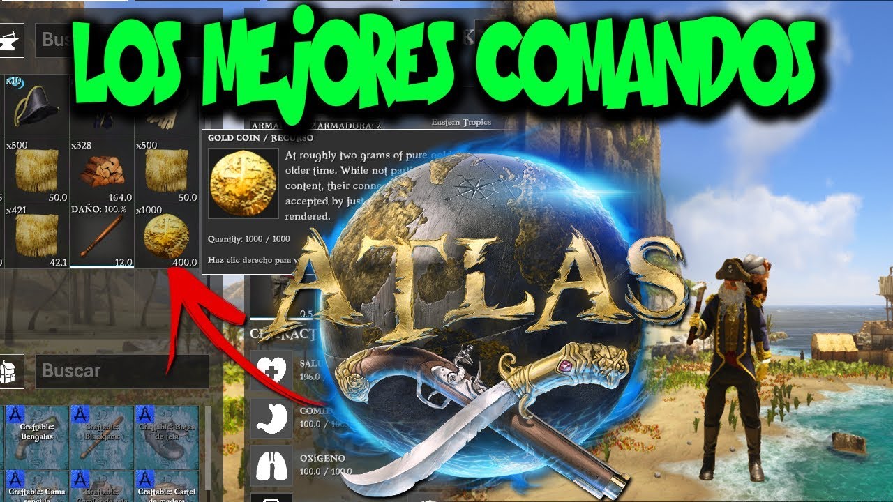 LOS MEJORES COMANDOS PARA ATLAS!! TUTORIAL EN ESPAÑOL - YouTube