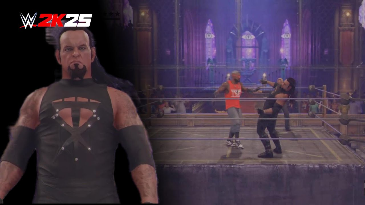 WWE 2K25 The Island ( Vs Undertaker Hell in a Cell!) - YouTube