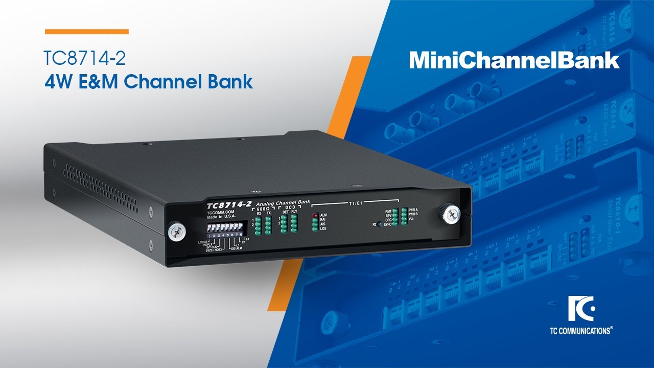 4W E&M Analog & Dry Contact Gateway Channel Bank | TC8714-2 | Mini ...
