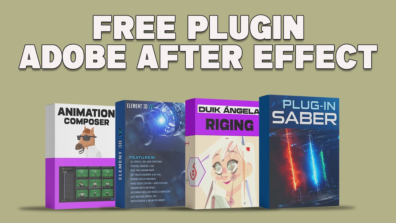 FREE PLUGINS ADOBE AFTER EFFECT - YouTube