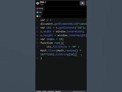 How To Make a DNA Pattern Animation Using JavaScript | #programming #javascript #beginners - YouTube