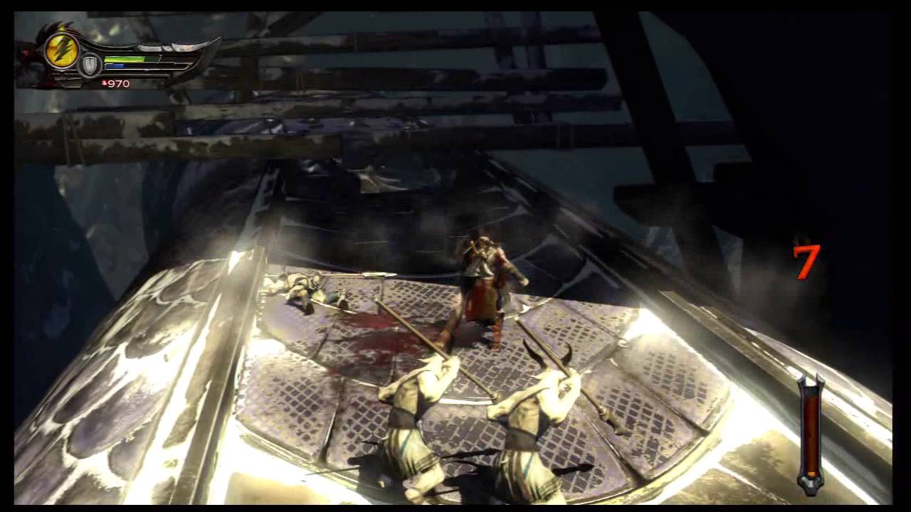 God of War: Ascension - Chap 9 Ice Caverns: Giant Moving Snake Satyr ...
