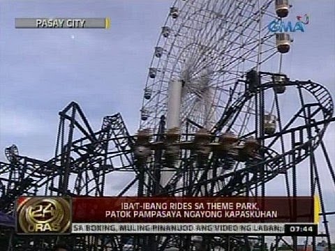24 Oras: Iba't-ibang rides sa theme park, patok pampasaya ngayong ...