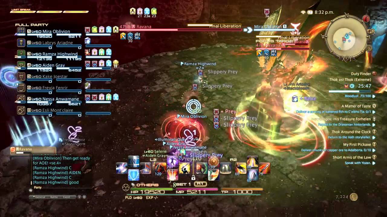 FFXIV - Ravana Extreme Solo Tank Double Prey Method - YouTube