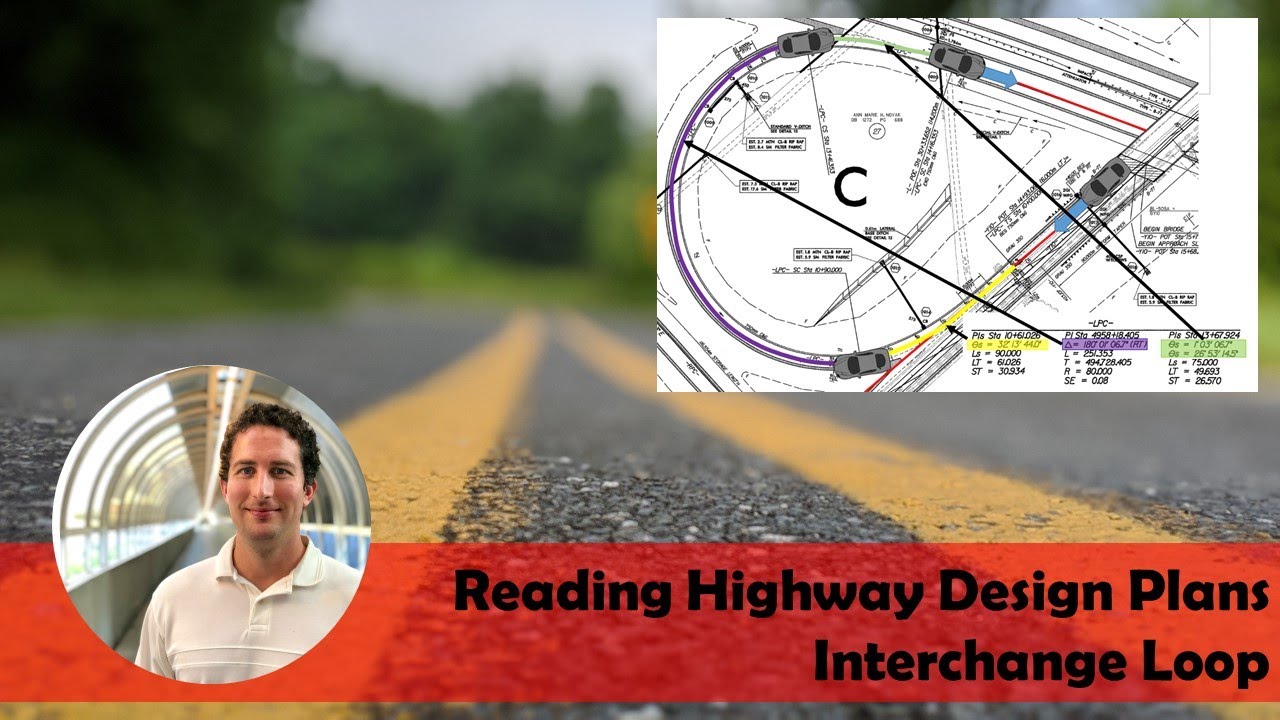 Reading Highway Design Plans - Interchange Loop [Find Change in Heading ...