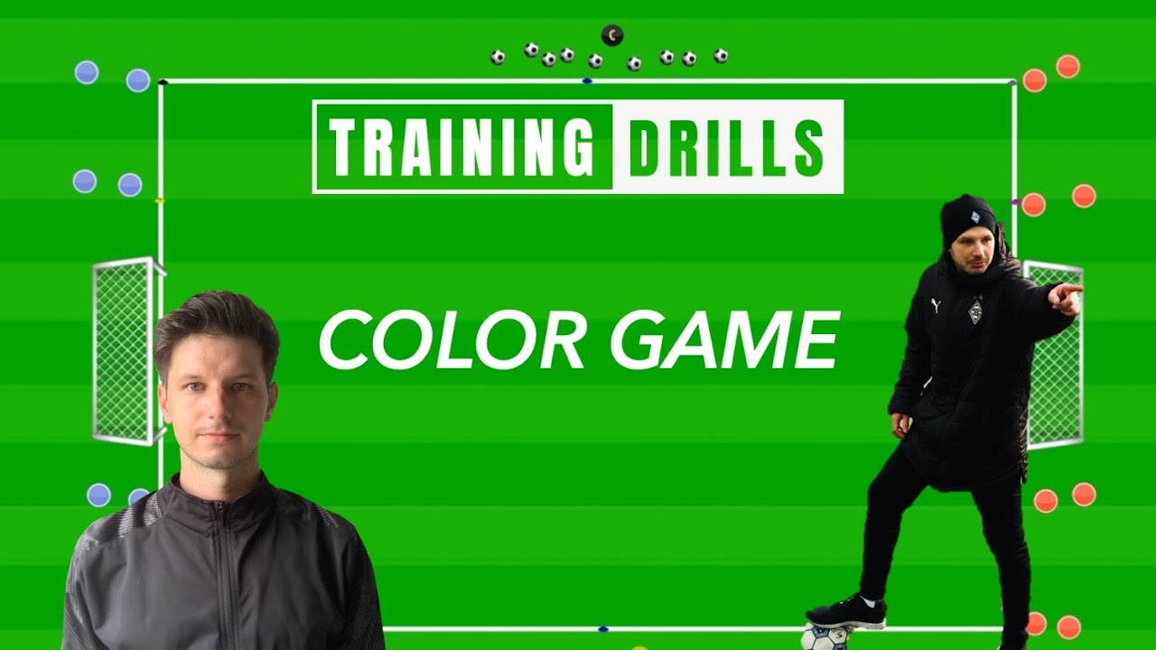 Soccer training game with color signals - Train numerical superiority ...