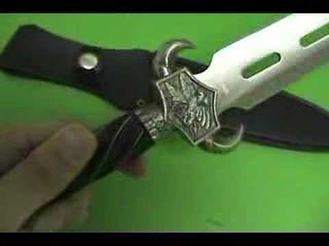 12 1/2" DRAGON CLAW DAGGER split blade - YouTube