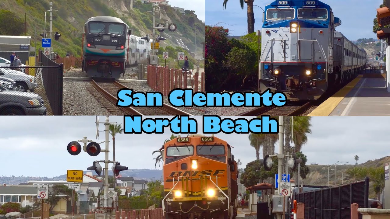 Railfanning San Clemente North Beach ft. Comets with 509 and Autoracks. Mar 1, 2025. - YouTube