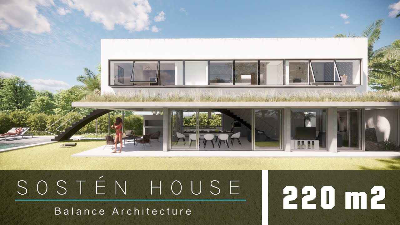 MODERN HOUSE / SIMPLE DESIGN / 220 m2 / House with 2 floors and 3 ...
