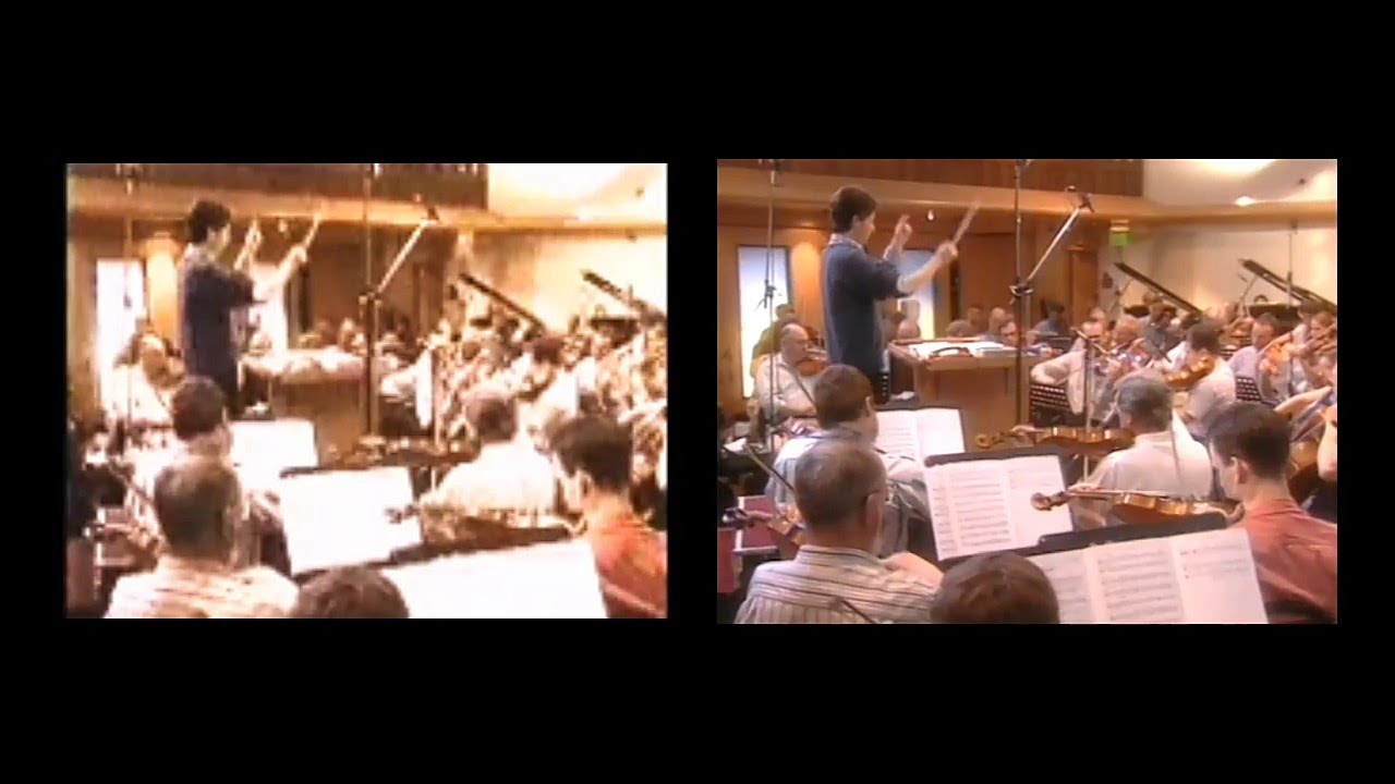 James Horner - soundtrack recording session comparison. (1998) - YouTube
