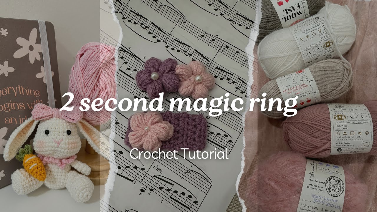 Crochet for Beginners: The fastest way to crochet a Magic Ring - YouTube