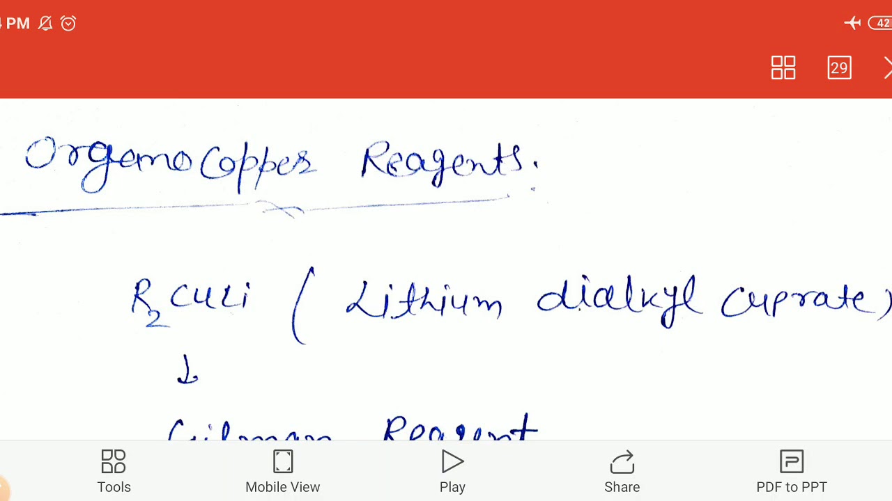 organocopper reagent - YouTube