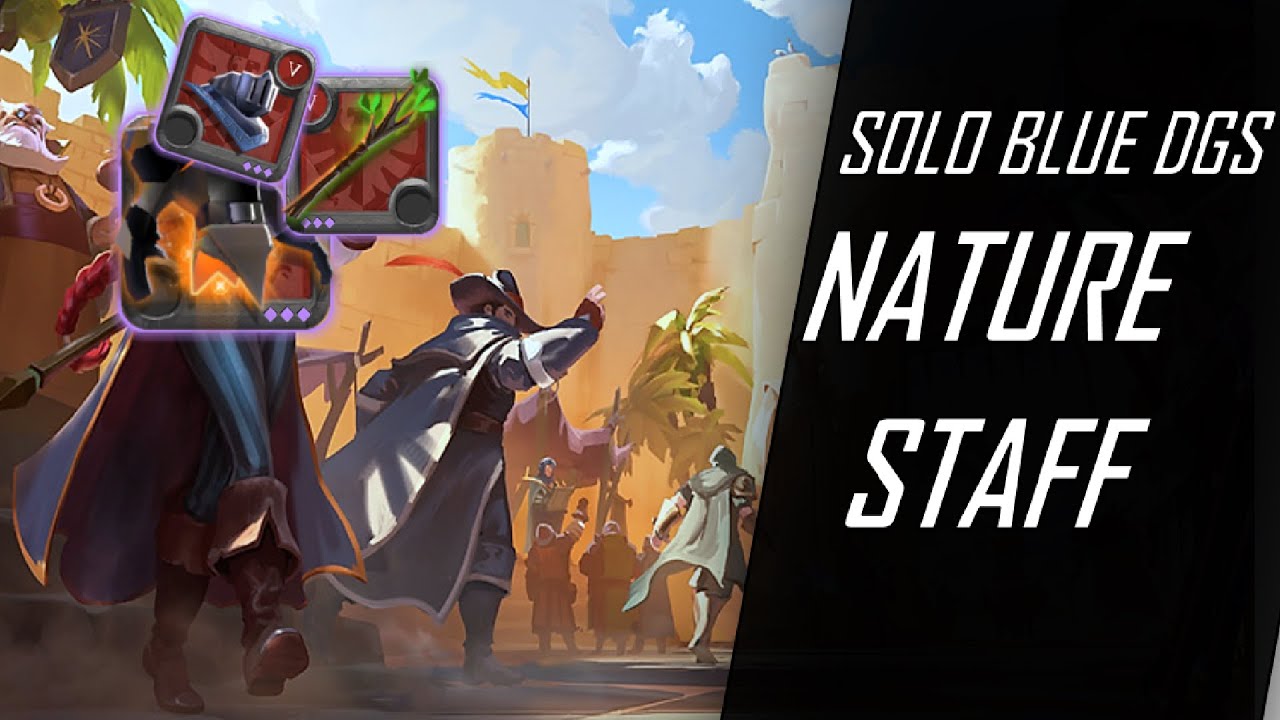 ALBION ONLINE- SOLO BLUE DGS NATURE STAFF - YouTube