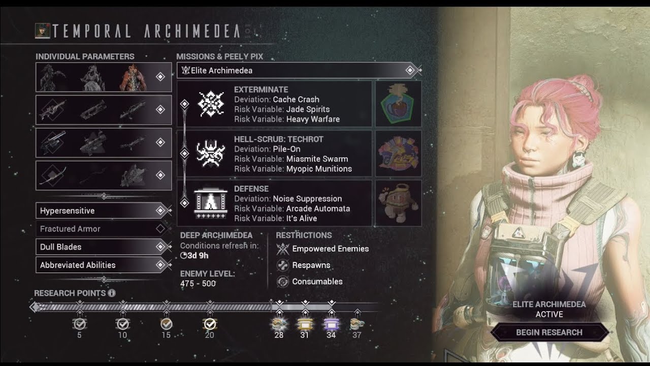 Solo Run of the New Elite Temporal Archimedea: Chroma Prime, Reconifex ...