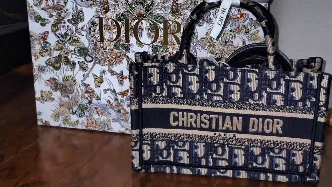 Christian Dior Mini Tote Bag Personalized UNBOXING - YouTube