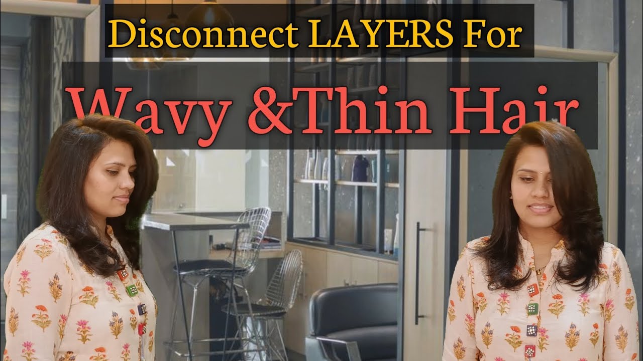 Disconnect Layered Haircut For Thin Hair| how to cut thin hair In ...
