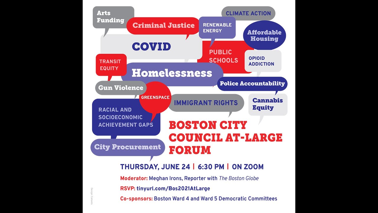 Boston Wards 4 & 5 Dems' 2021 City Council At-Large Forum - YouTube