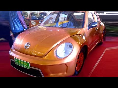 Volkswagen Beetle Copied In China By VIDOEV Shandong EV Expo - YouTube